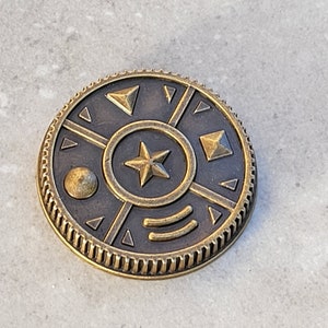 Zeo Tribal Power Coin-weathered Prop for Legacy Master Morpher - Etsy