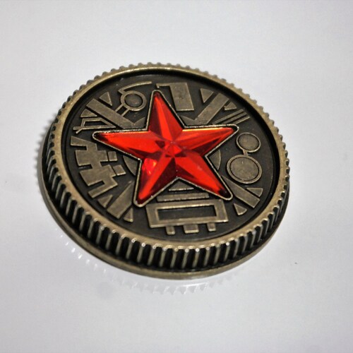 Red Crystal Star Gold Gem Power Coin Made for Legacy Master - Etsy