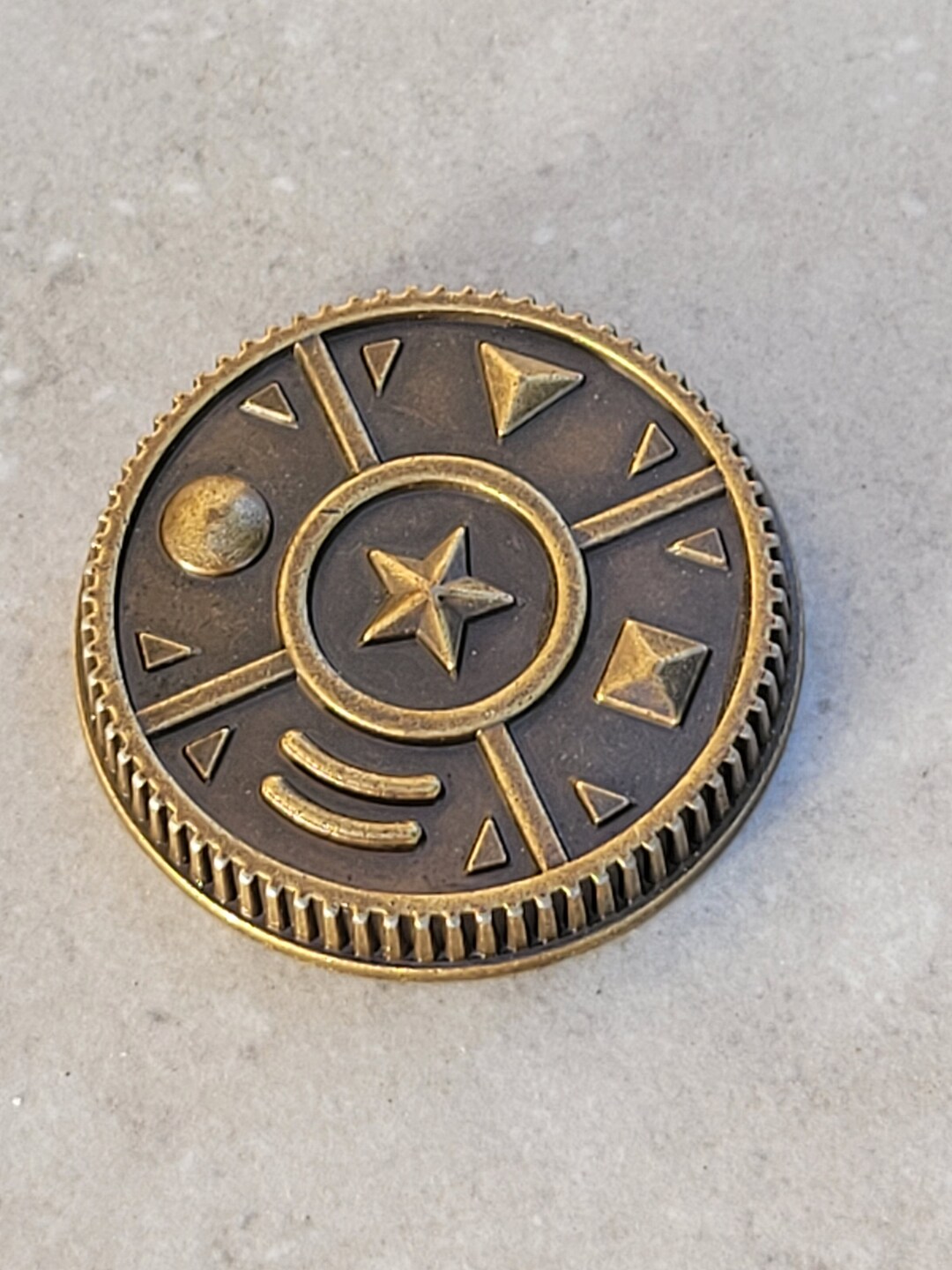 Zeo Tribal Power Coin-weathered Prop for Legacy Master Morpher - Etsy