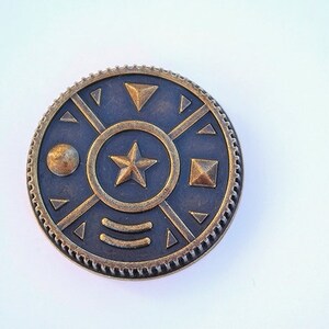 Zeo Tribal Power Coin-weathered Prop for Legacy Master Morpher - Etsy