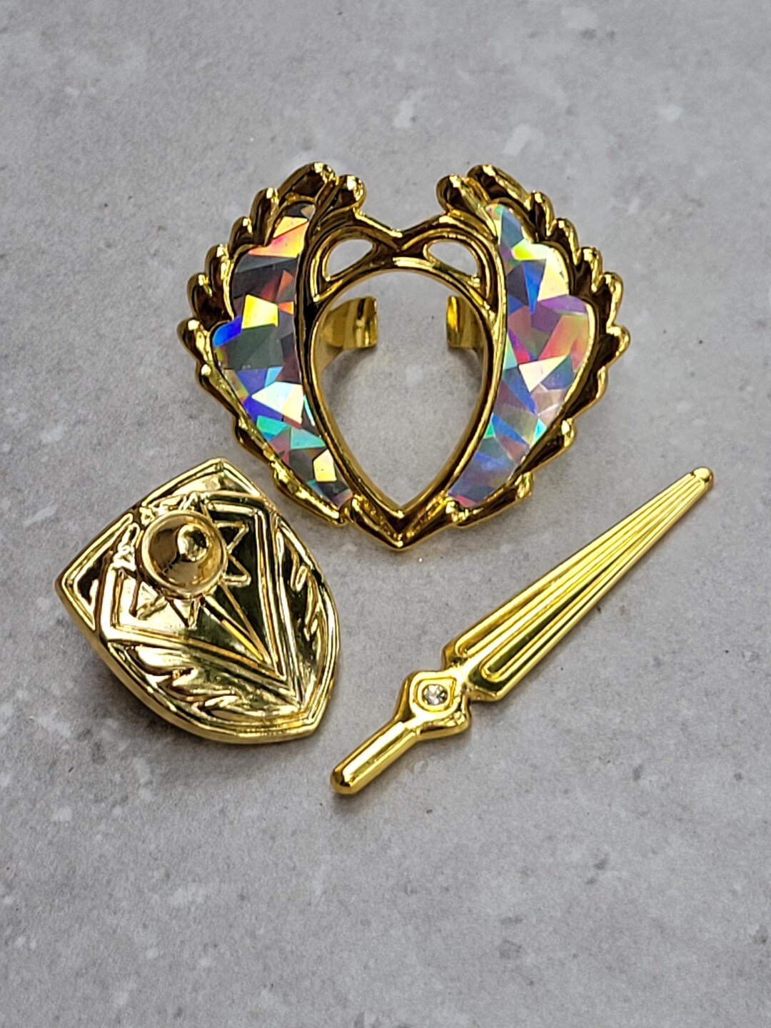 She-ra Doll Sword Crown Shield Custom Replacement Gold Metal Toy ...