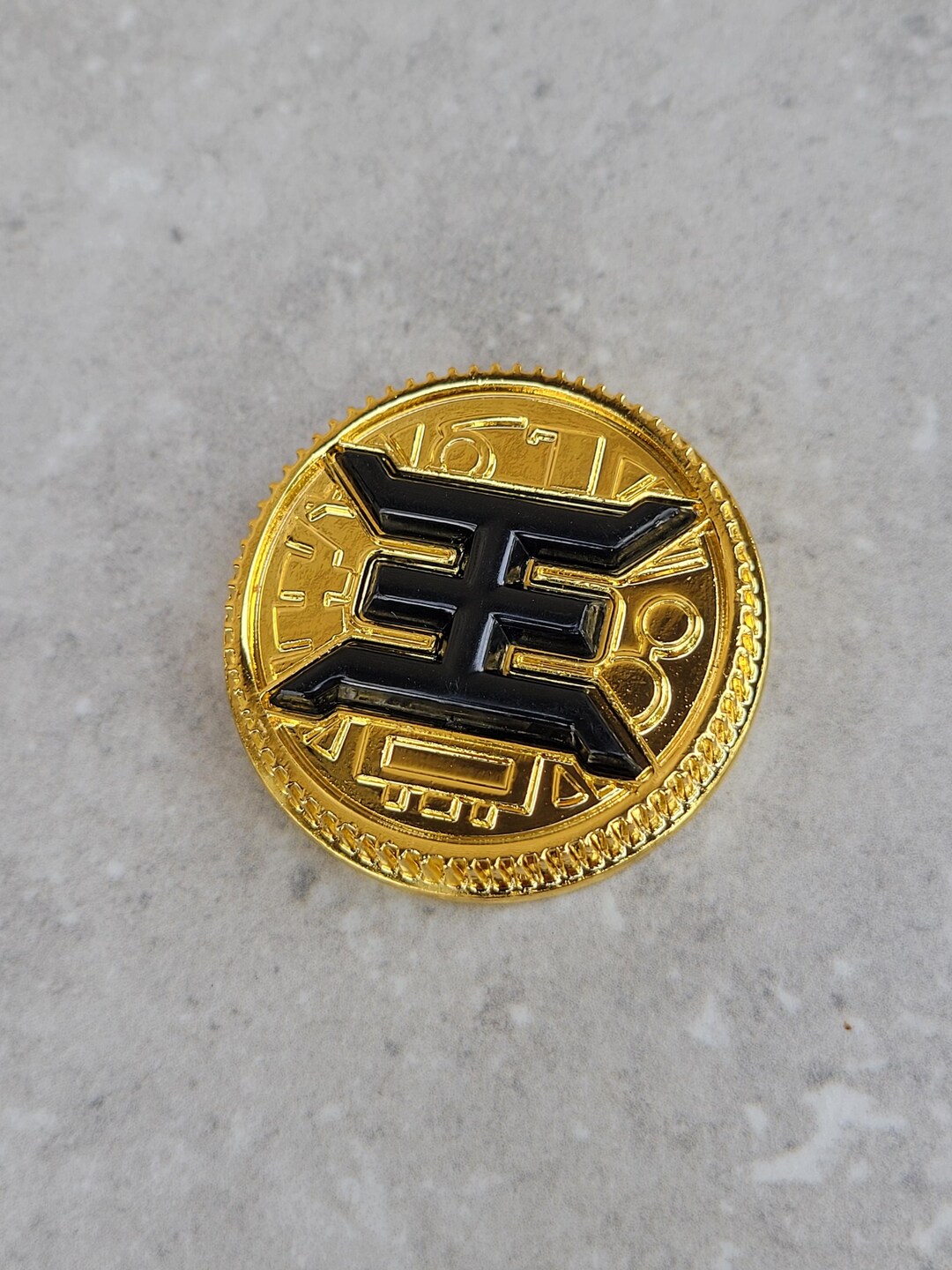 Gold King Power Coin-gold Zeo Master Legacy Morpher Coin Cosplay Prop ...