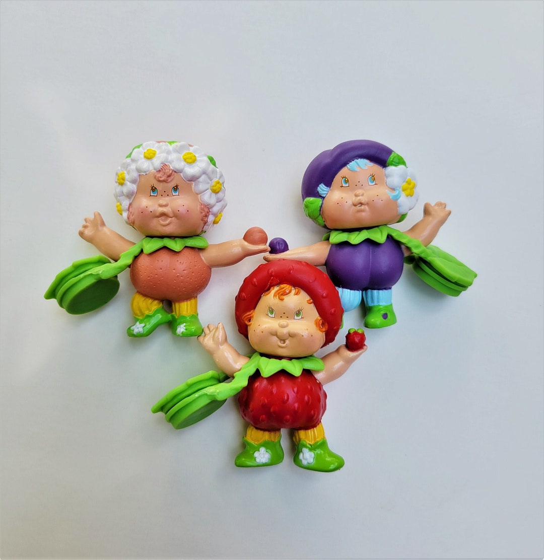 Custom Berrykin Strawberry Peach Plum Set of 3 Berrykin Critter Doll ...