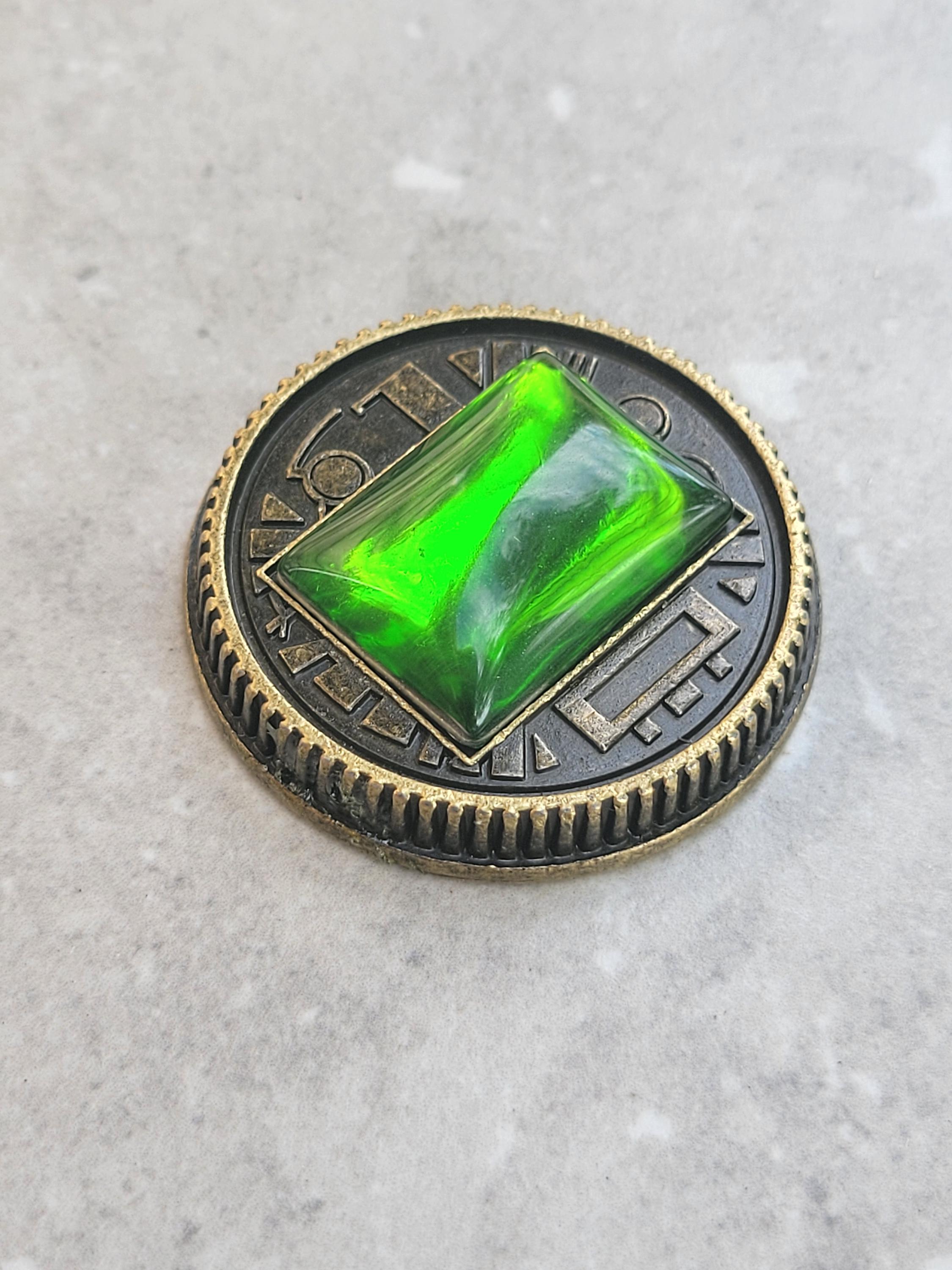 Green Crystal Weathered Gem Power Coin Made for Legacy Master Morpher ...