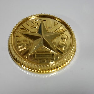 Red Metal Star Gold Coin Power Legacy Master Morpher Cosplay Prop - Etsy