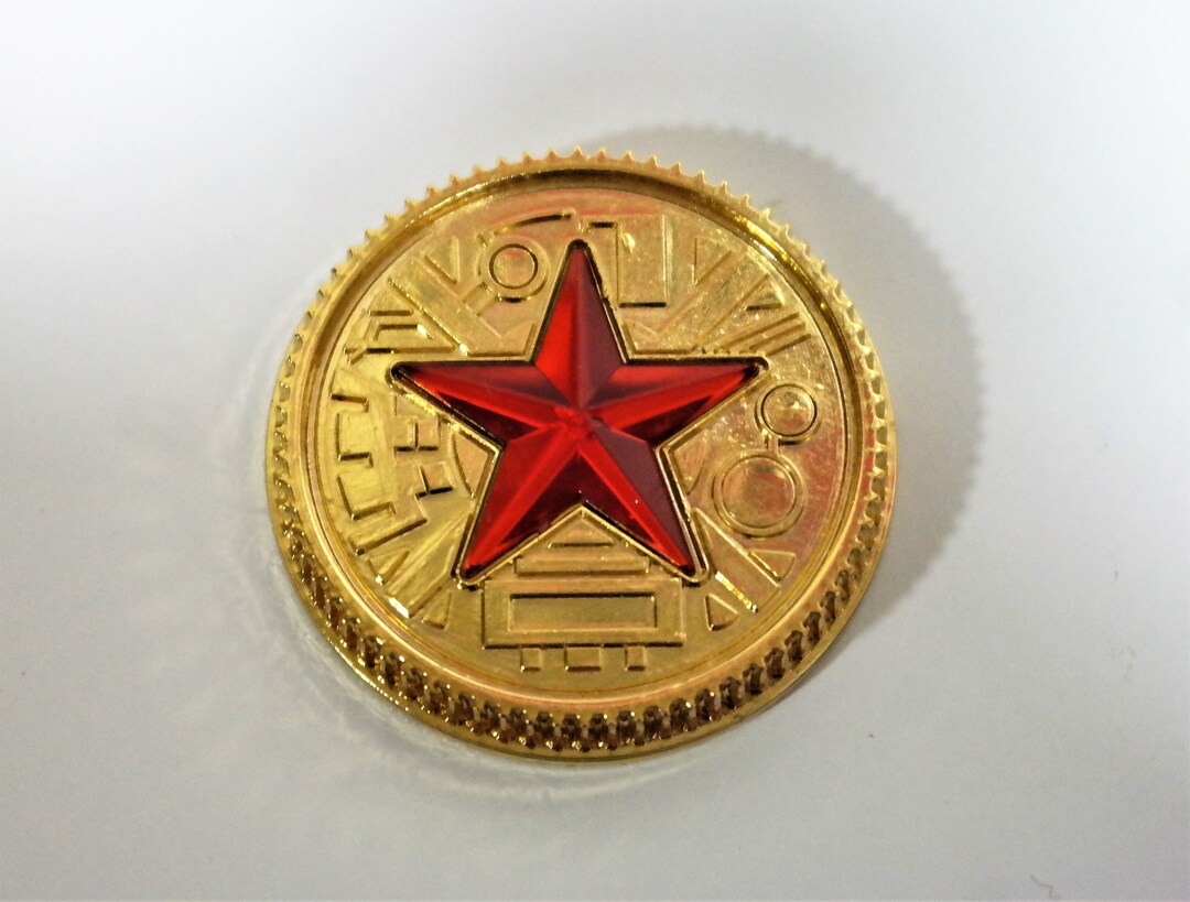 Red Crystal Star Gold Gem Power Coin Made for Legacy Master Morpher ...