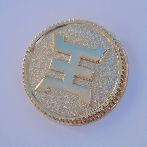 Zeo Gold King Power Coin-weathered for Master Legacy Morpher | Etsy