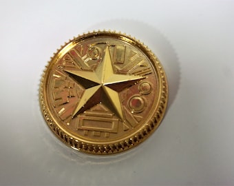 Red Crystal Star Gold Gem Power Coin Made for Legacy Master | Etsy