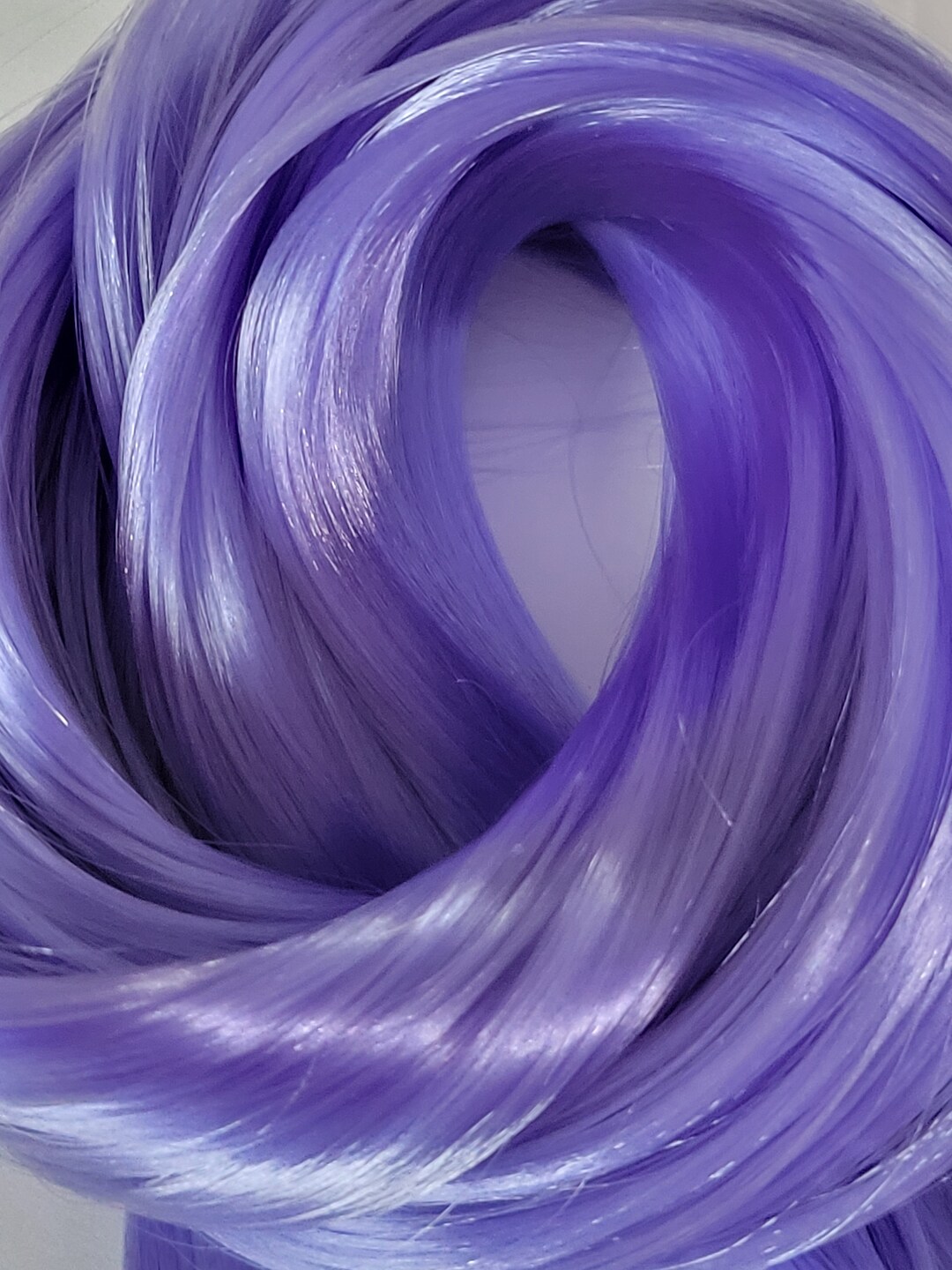 Nylon Doll Hair Iris Purple Re-rooting Custom Doll Custom My Little ...