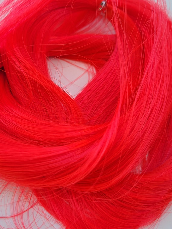 Nylon Doll Hair Basic Red Re-rooting Custom Doll Custom My - Etsy