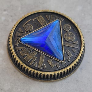 Blue Crystal Gem Weathered Power Coin Made for Legacy Master Morpher ...