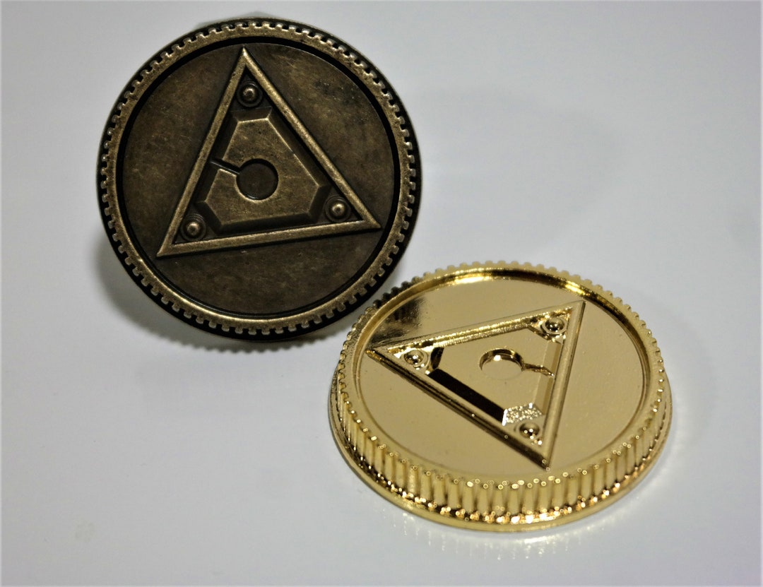 Legacy Turbo Power Coin Set of 2-weathered and Gold - Etsy
