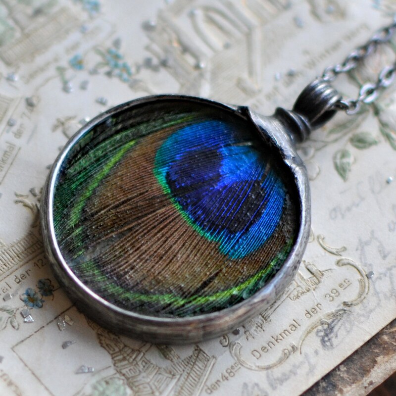 Peacock Necklace - Etsy