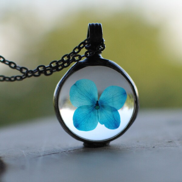 Hydrangea Necklace - Etsy