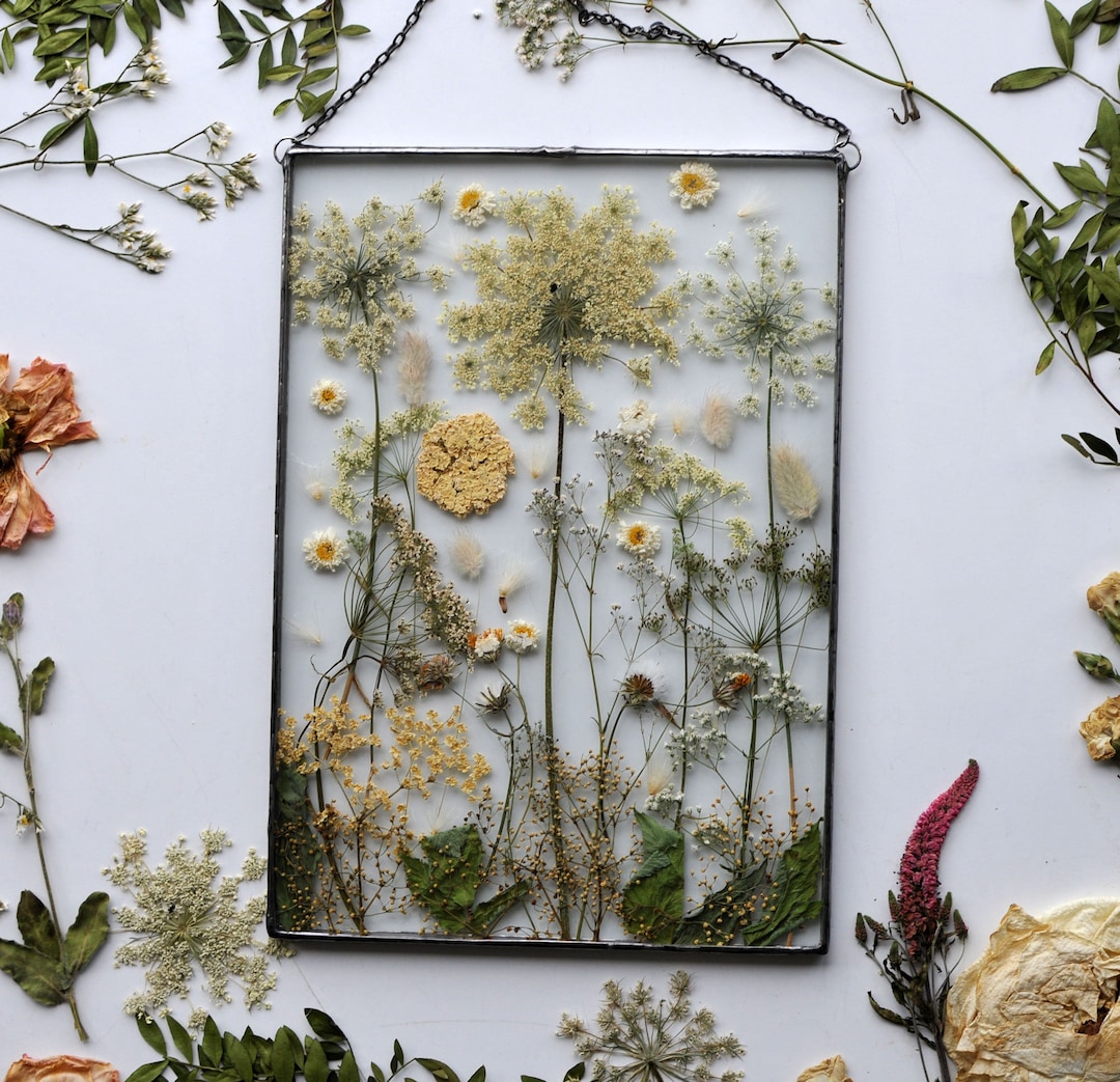 Floral Art, Nature-inspired Decor, Herbarium Art, Natural Wedding Decor ...