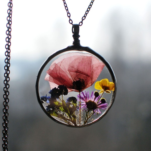 Real Flower Necklace - Etsy