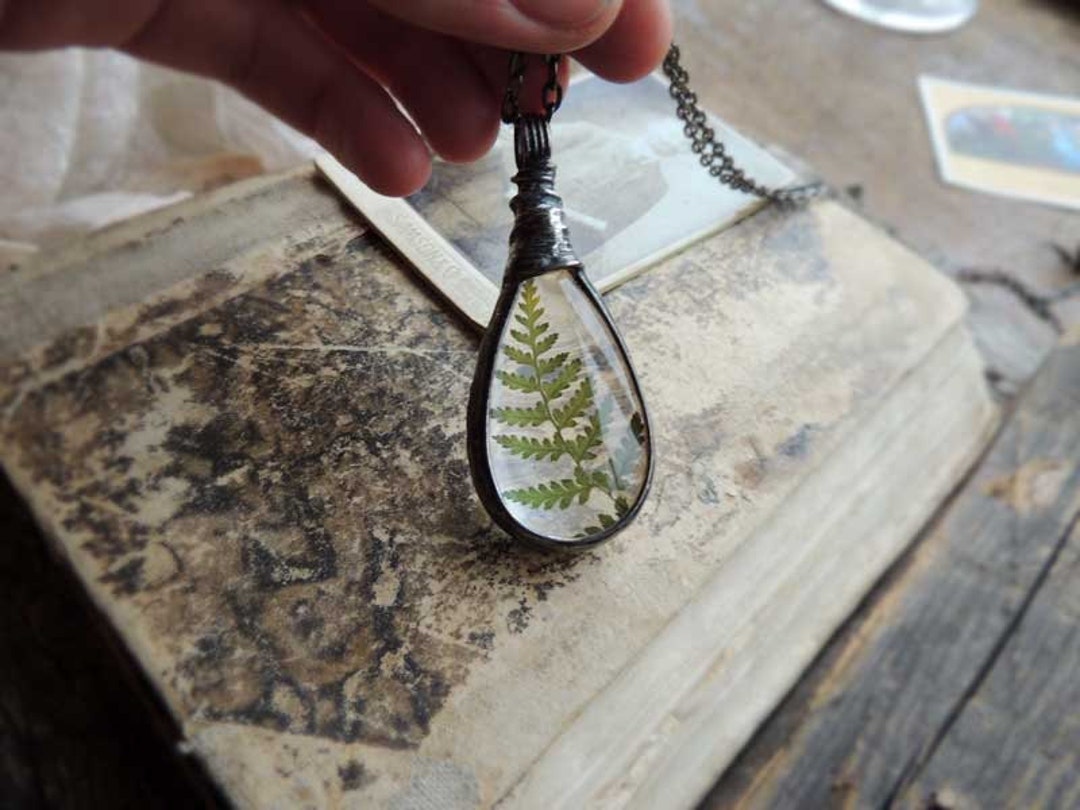 Cottagecore, Natural Jewelry, Necklace, Woodland Necklace, Fern ...