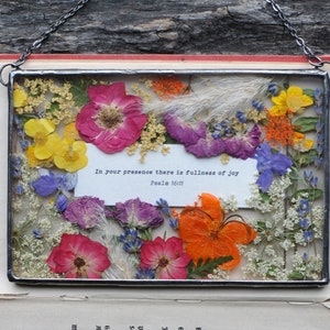 Psalm, Pressed Flowers, Pressed Flower Frame, Decorations Inspirational ...
