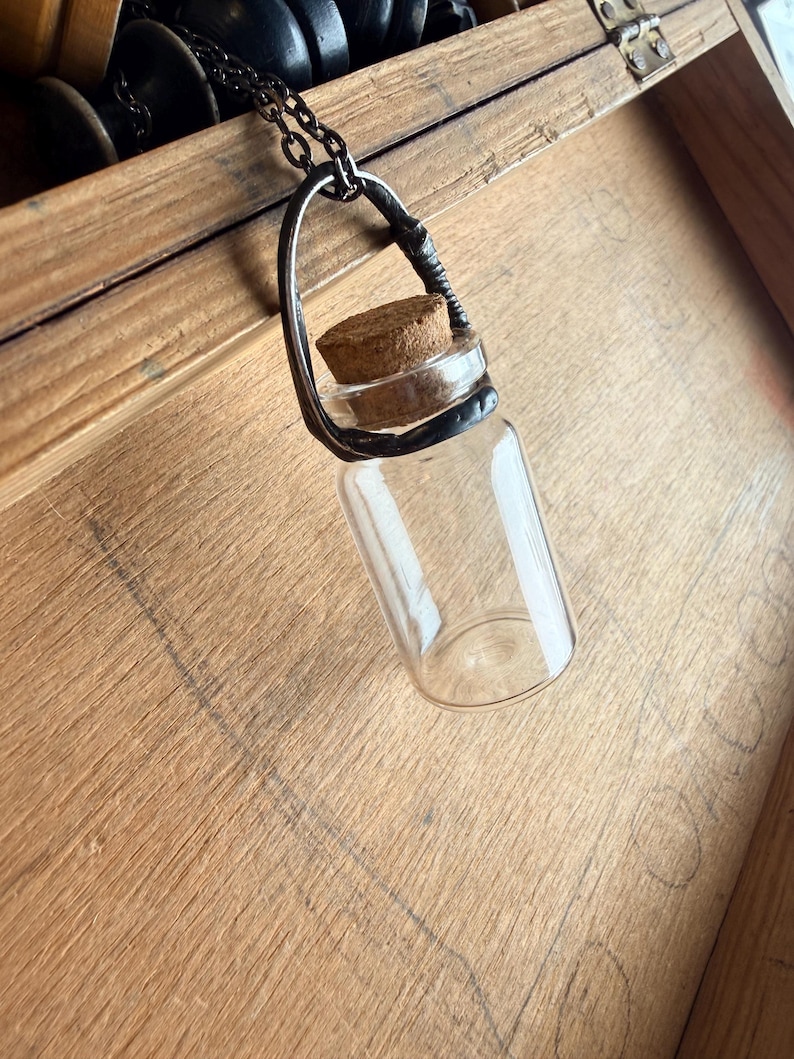 Customizable Glass Vial Necklace | Secret Bottle Pendant | Fill With ...