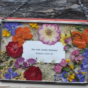 Pressed Flower Frame: Psalm Bible Verse, Inspirational Wall Art - Etsy