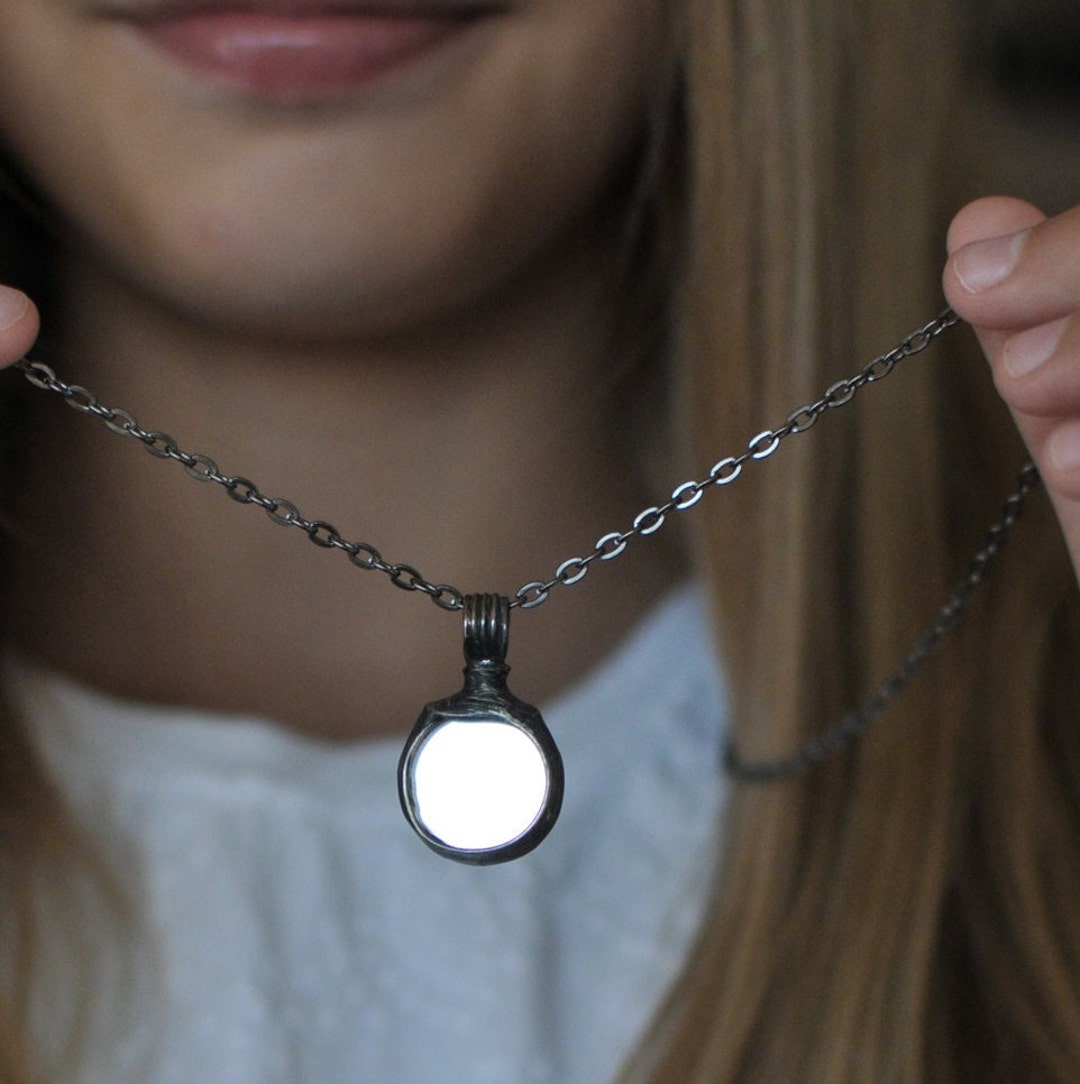 Mirror Necklace, Celestial Necklace, Celestial Jewelry, Long Chain ...