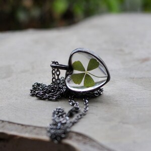 Pressed Jewelry, Four Leaf Clover, Botanical Jewelry, Real Clover ...
