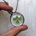 Pressed Jewelry, Four Leaf Clover, Botanical Jewelry, Real Clover ...