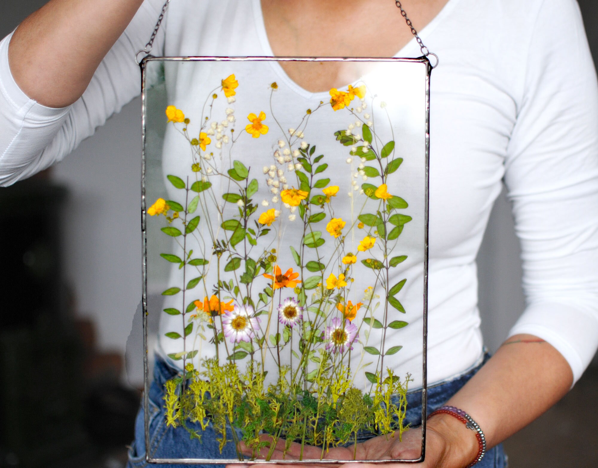 Pressed Flowers Large Pressed Flower 1 St Anniversary 1 - Etsy UK