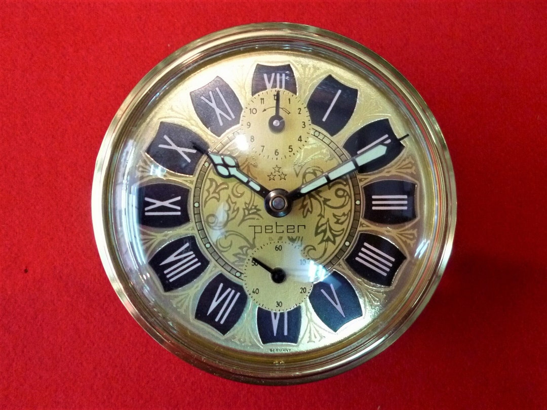 New Old Stock 70's Clock Insertion Mechanism-german Clock - Winding ...