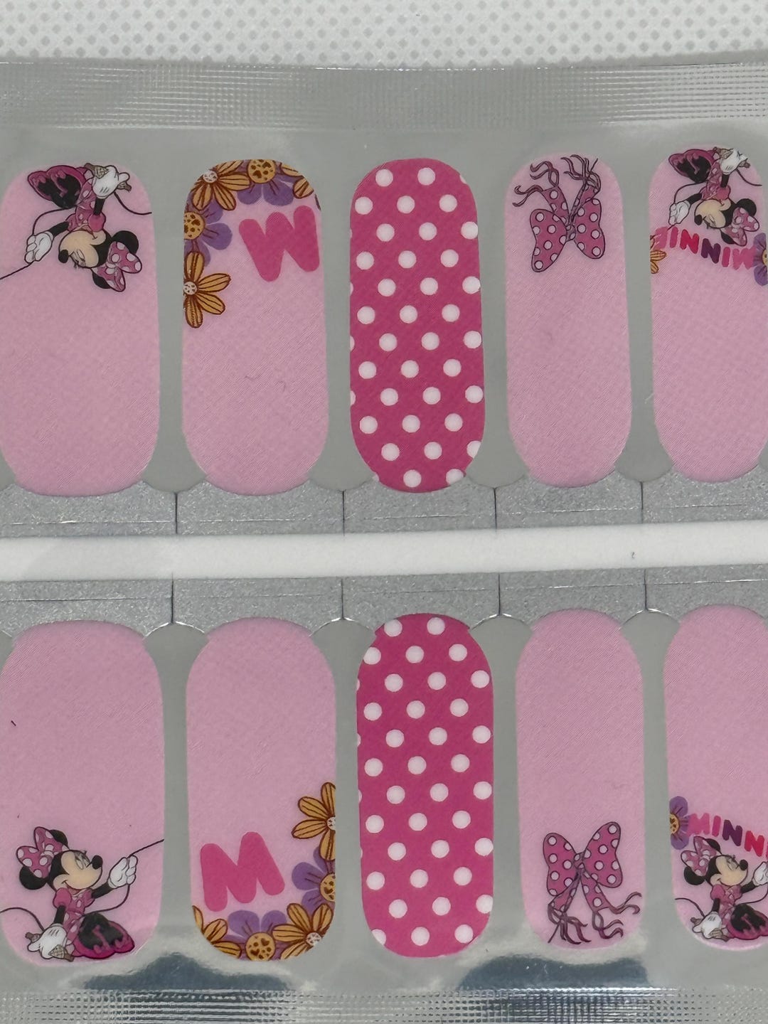 Minnie Mouse Nail Polish Strips: Easy DIY Nail Art - Etsy