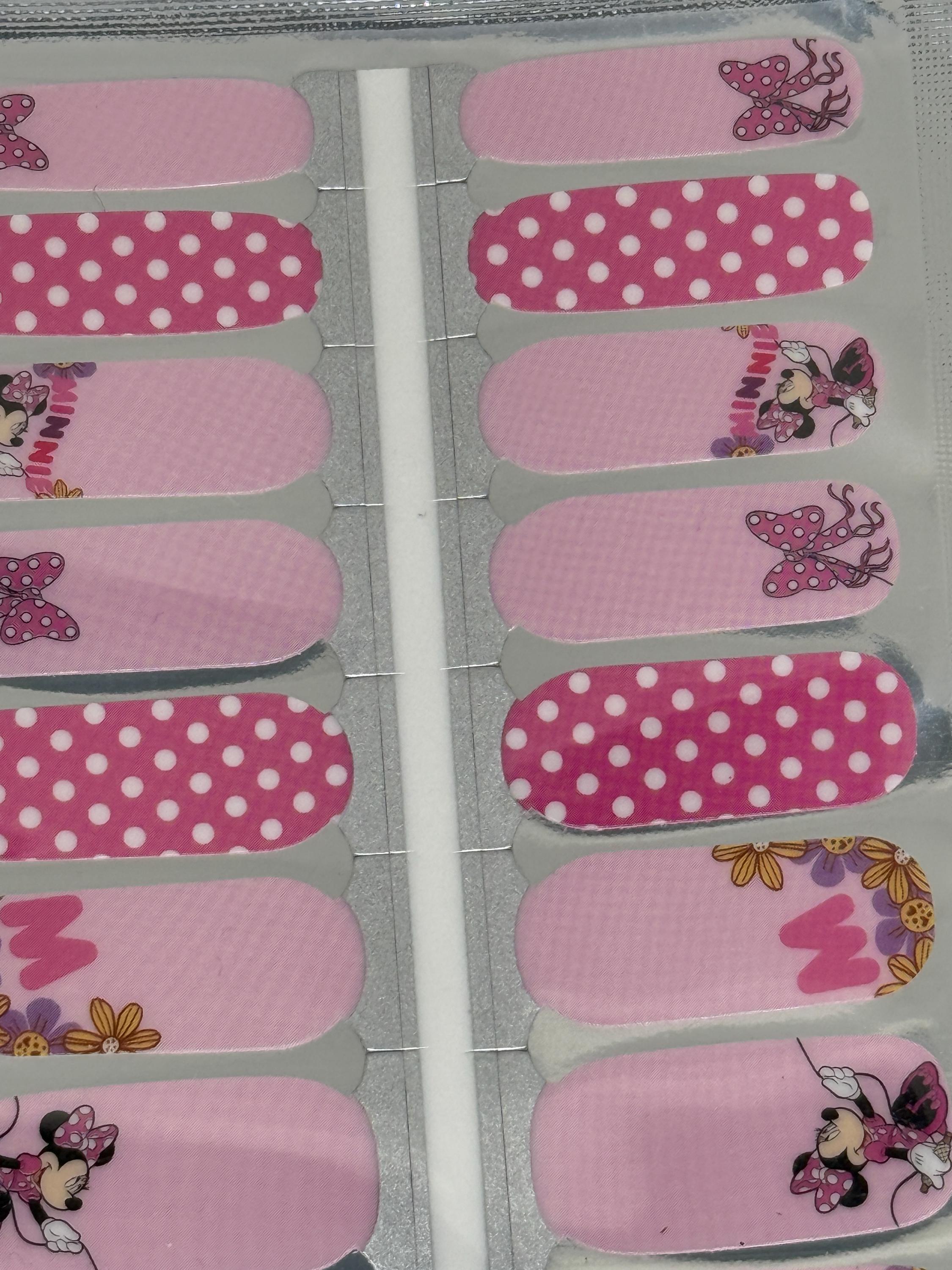 Minnie Mouse Nail Polish Strips: Easy DIY Nail Art - Etsy