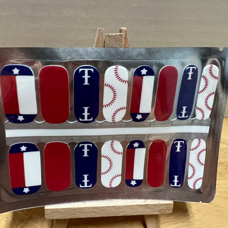 Baseball Nail Decals - Etsy