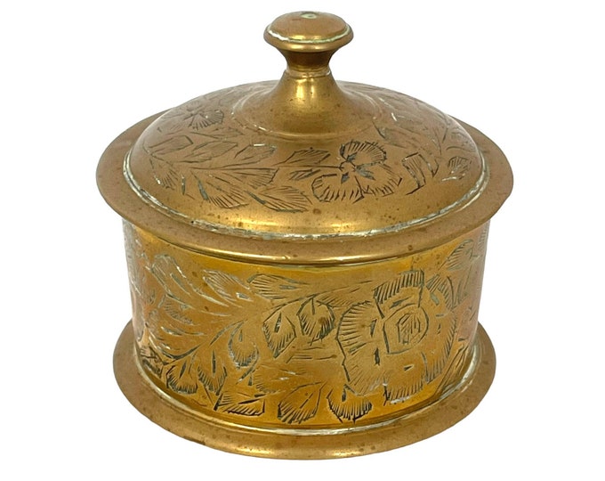Vintage Brass Box, Incense Box, Alter Box, Decorative Lidded Box ...