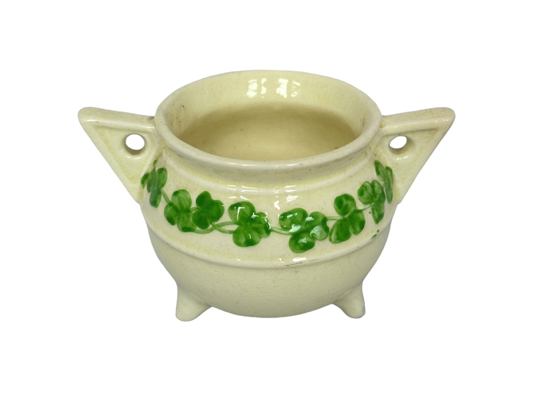 Vintage Sylvac Cauldron, Shamrock Cauldron, Celtic Witches Cauldron ...