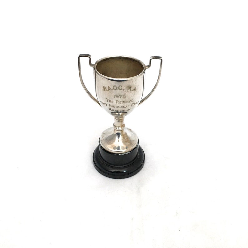 Silver Plated Award Goblet Rustic Award Cup Sports Trophy Cup Vintage ...