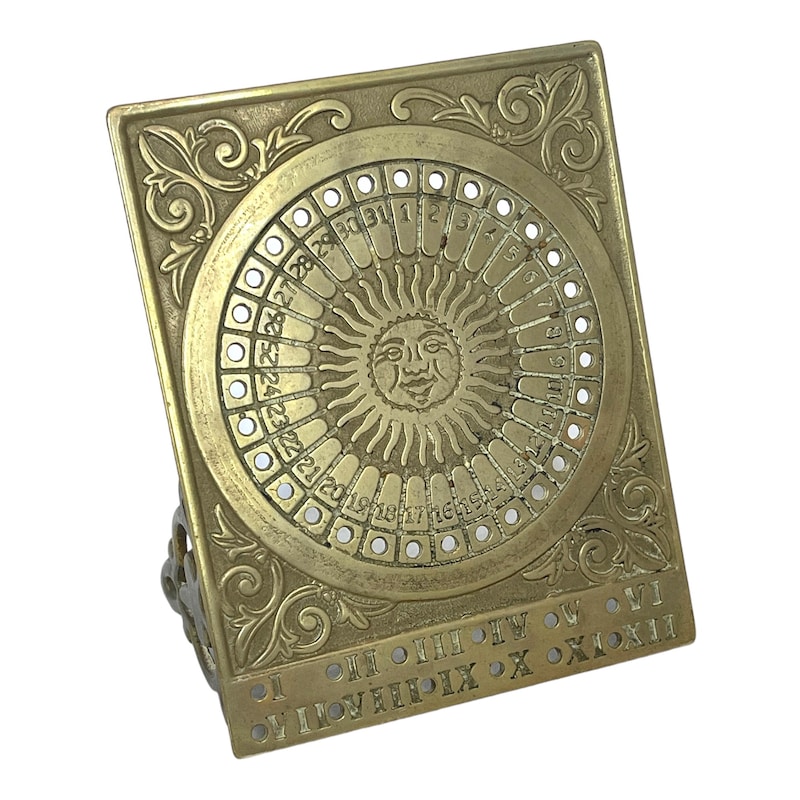 Brass Perpetual Calendar - Etsy