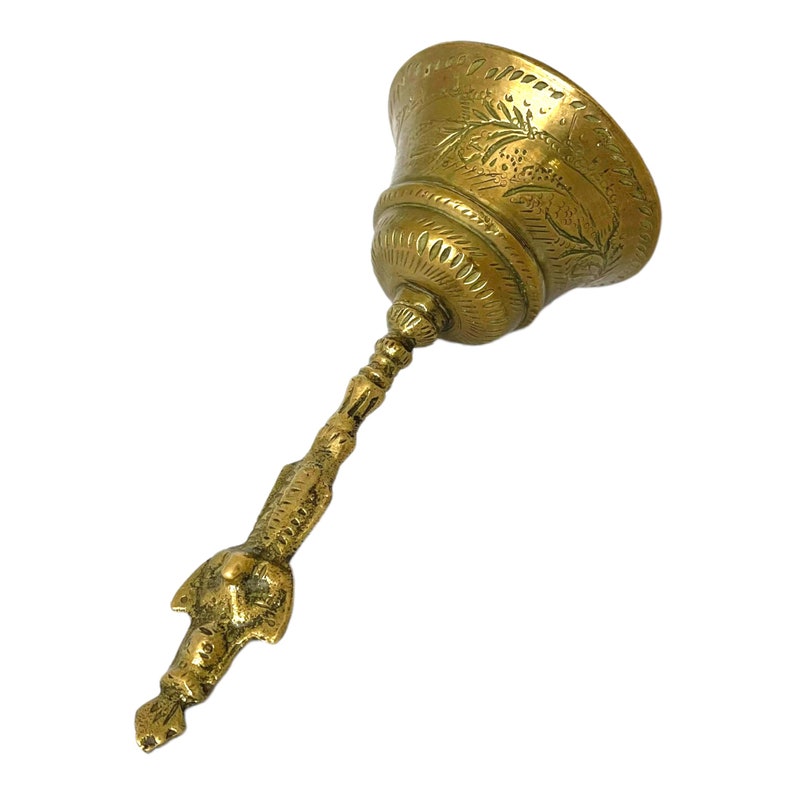 Vintage Brass Hanuman Bell Hindu Temple Hand Bell Hindu - Etsy