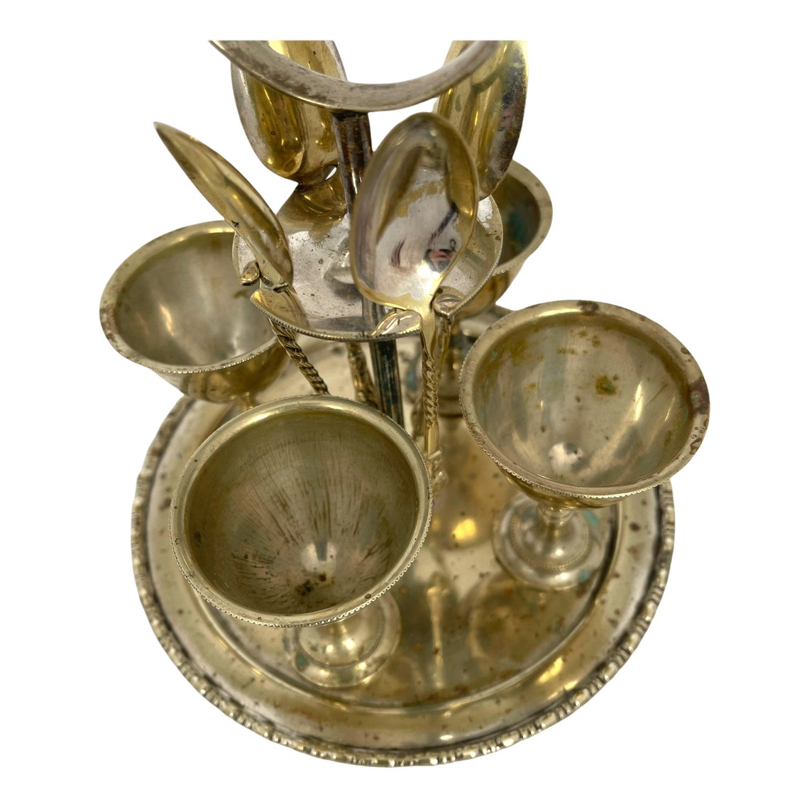 Antique Silver Plated Egg Cup Set Silver Egg Cups and Stand - Etsy UK