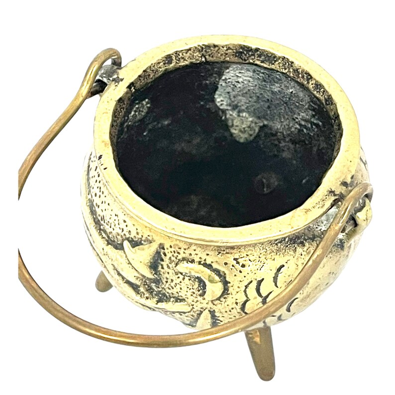 Antique Brass Witches Cauldron Miniature Moon Witches - Etsy Österreich