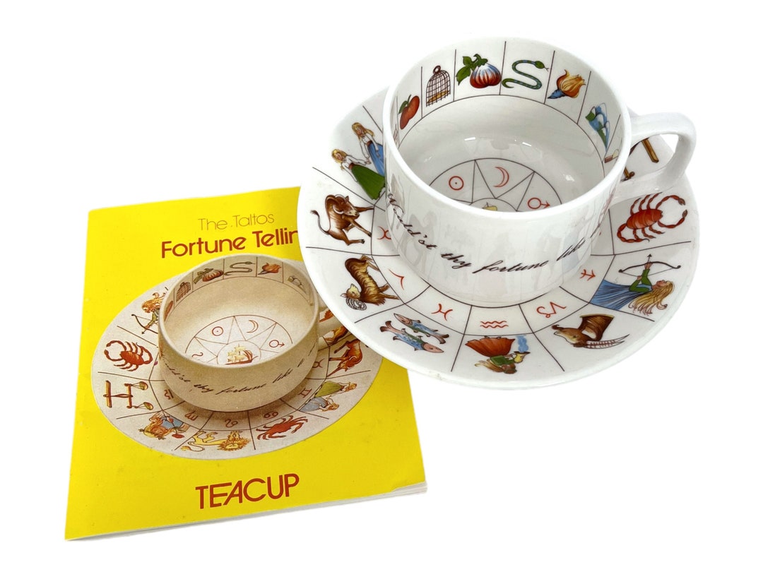 Vintage The Taltos Royal Kendal Fortune Telling Cup Saucer
