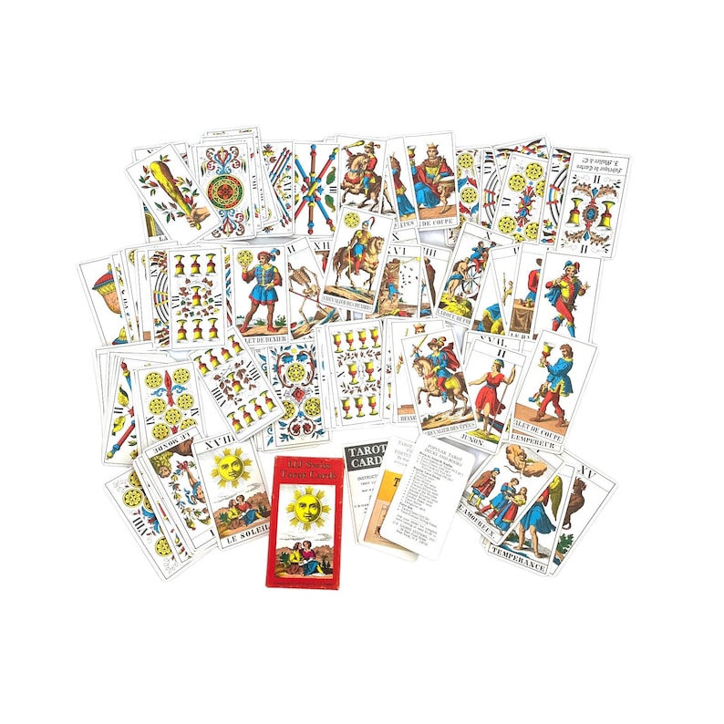 Vintage 1JJ Tarot Card Deck AG Muller Swiss Cards 78 Set - Etsy