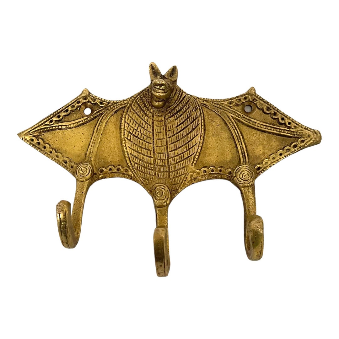 Vintage Brass Bat Key Hooks Bat Wall Mounted Key Hanger Bat - Etsy