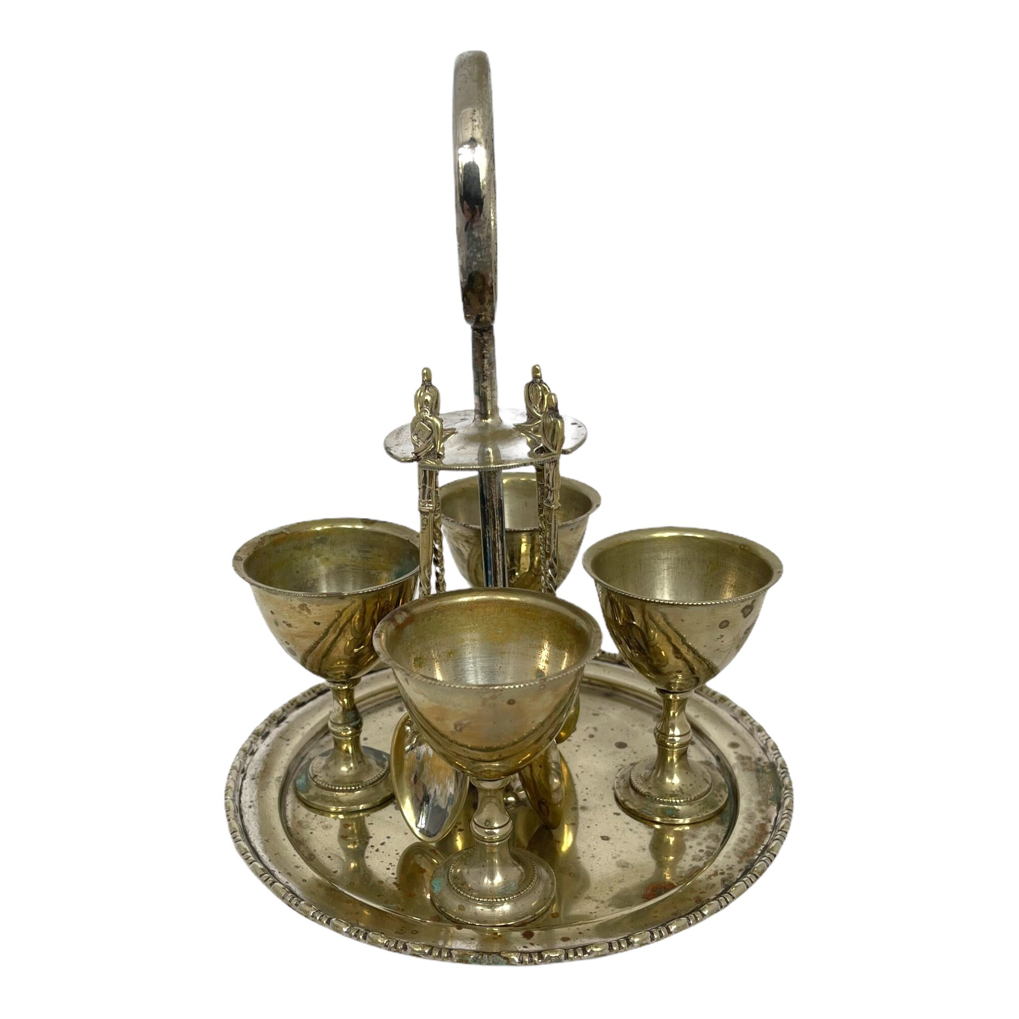 Antique Silver Plated Egg Cup Set Silver Egg Cups and Stand - Etsy UK