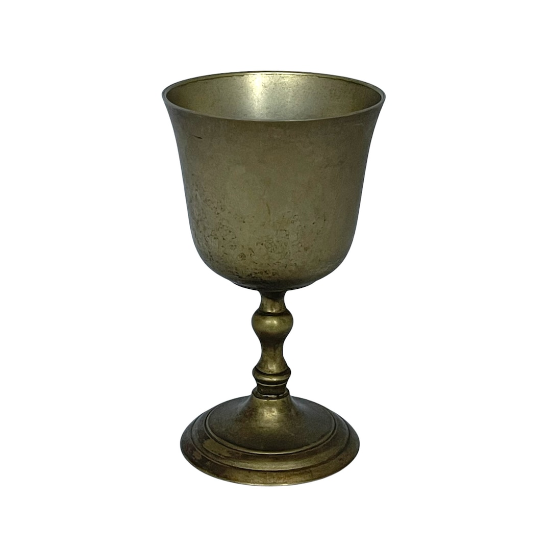 Vintage Witches Goblet, Brass Chalice, Gothic Spell Goblet, Wiccan ...