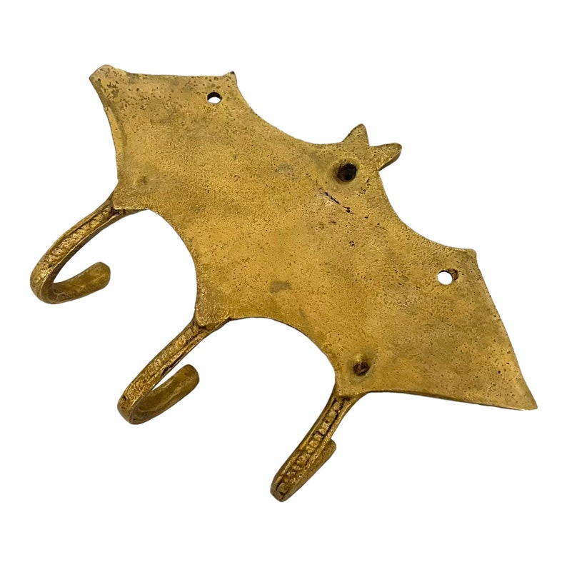Vintage Brass Bat Key Hooks Bat Wall Mounted Key Hanger Bat - Etsy