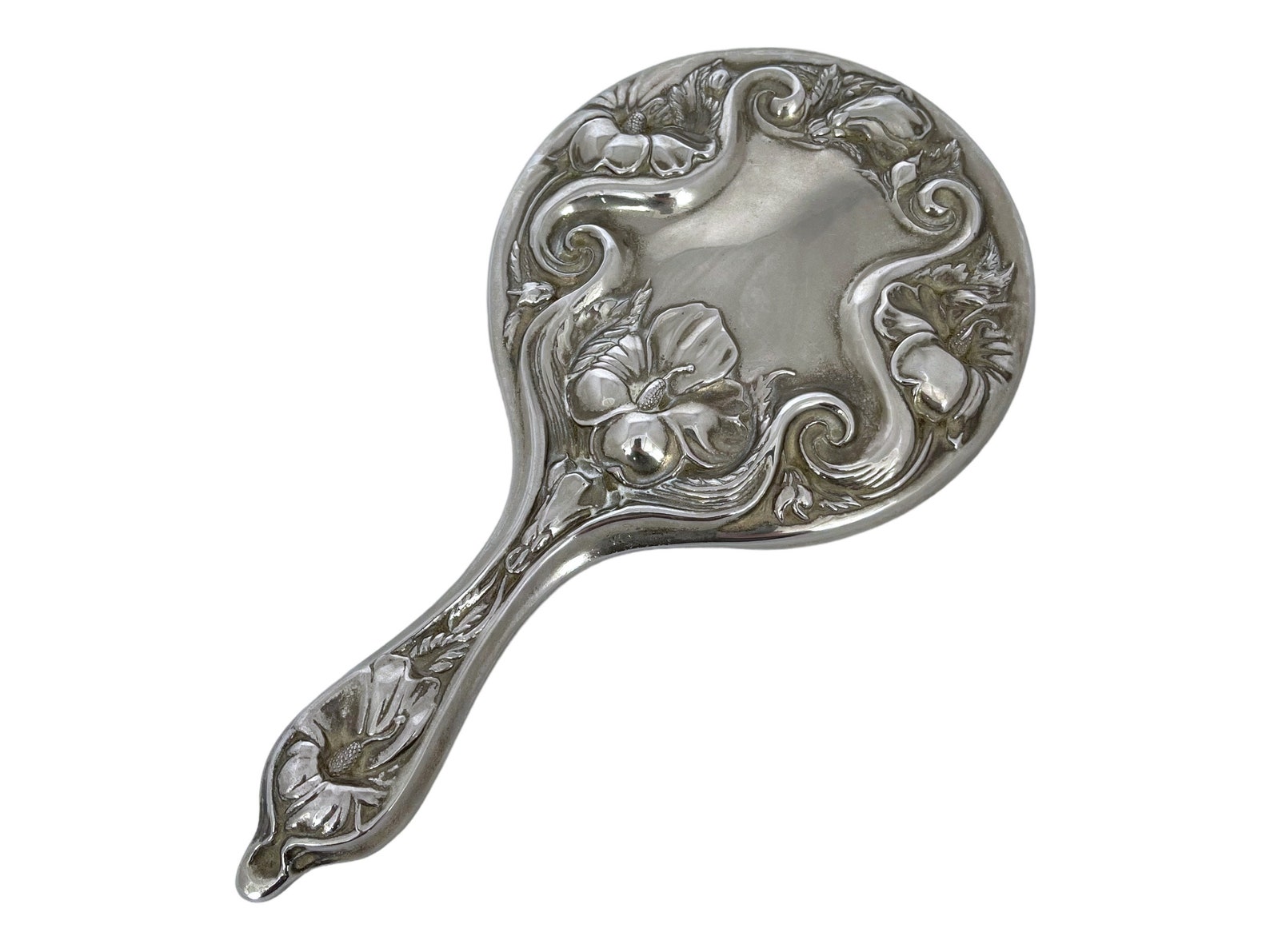 Silver Plated Hand Mirror