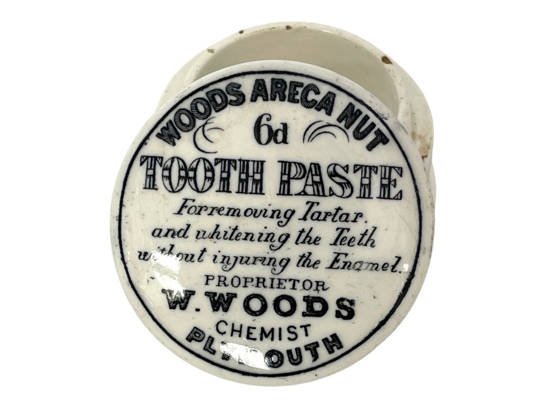 Antique Woods Areca Nut Toothpaste Pot: Victorian Pharmacy Jar - Etsy