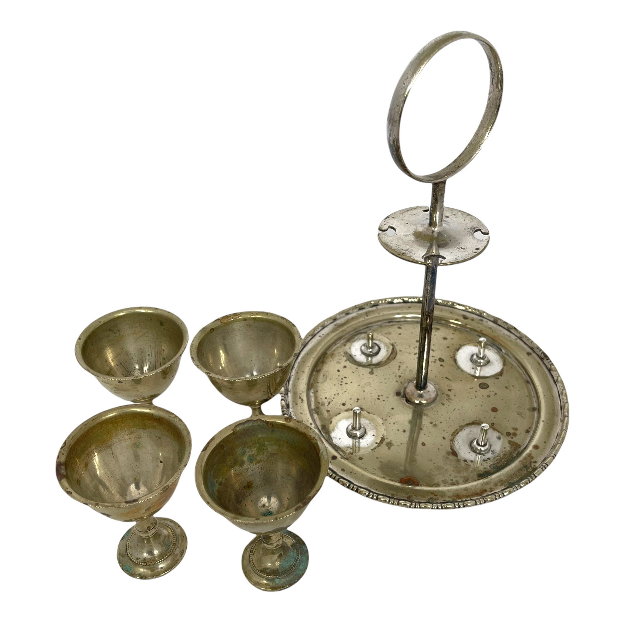 Antique Silver Plated Egg Cup Set Silver Egg Cups and Stand - Etsy UK