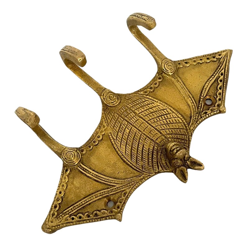 Vintage Brass Bat Key Hooks Bat Wall Mounted Key Hanger Bat - Etsy