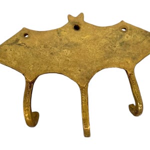 Vintage Brass Bat Key Hooks, Bat Wall Mounted Key Hanger, Bat Jewellery ...